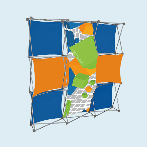 Portable Backdrop - Stretch Panel Pop Up Booth 7.4ft x 7.4ft 3311