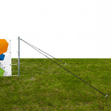 Outdoor Banners for Campaigns - In-Ground Banner Post Set w/ Banner