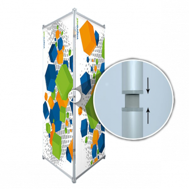 Tri-Banner Fabric Display for Advertising & Trade Show Marketing