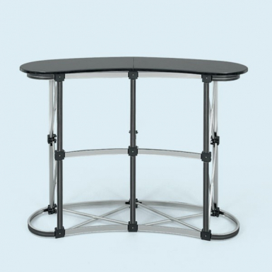 Curved Portable Counters for Trade Show Conference Displays