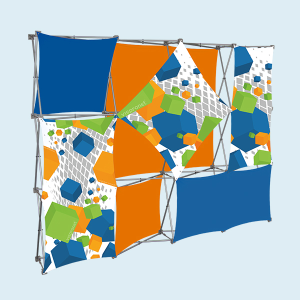 Portable Backdrop - Stretch Panel Pop Up Booth 9.8ft x 7.4ft 4316