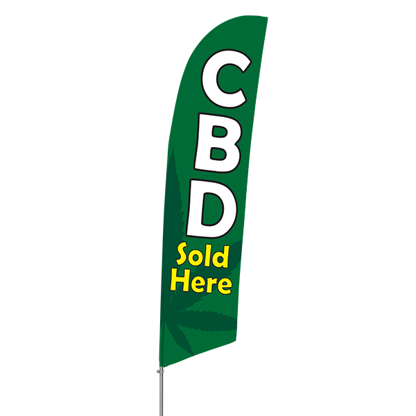 CBD Feather Flag | Vispronet