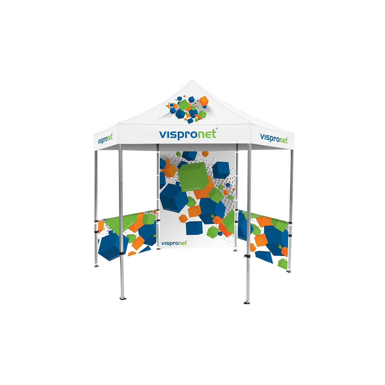 10 x 10 Pavilion Full Print Tent & Walls | Vispronet